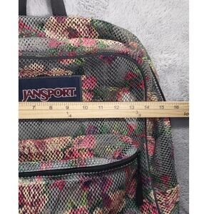 Jansport | Office | Jansport Mesh Backpack Floral Grey Transparent See ...
